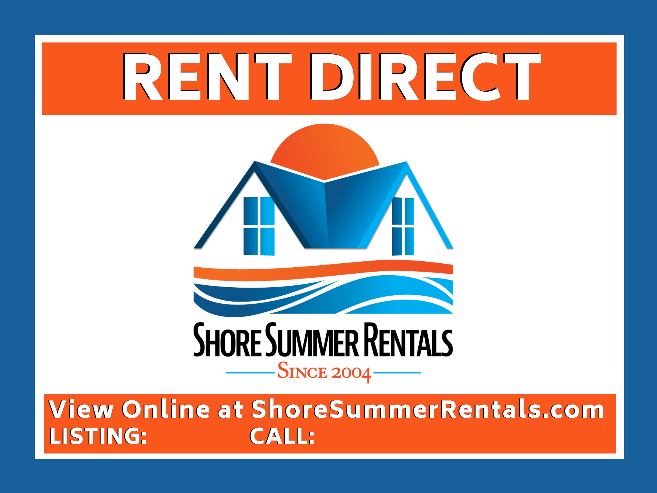 Free Rental Sign Request Form | ShoreSummerRentals.com